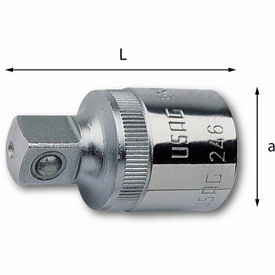 U02460001 | 246 3/8 | Usag Gereedschap | Verloopdop | Geeve Hydraulics B.V.