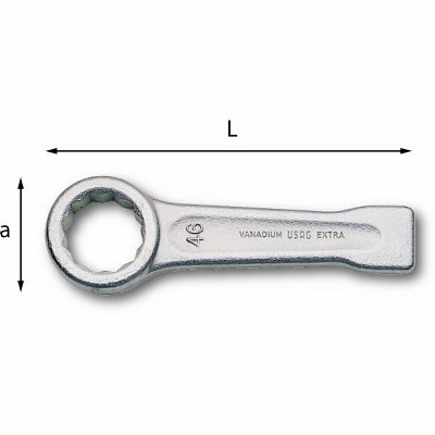 U02540115 | 254 P | USAG Tools | Single ended bihexagonal slugging ...
