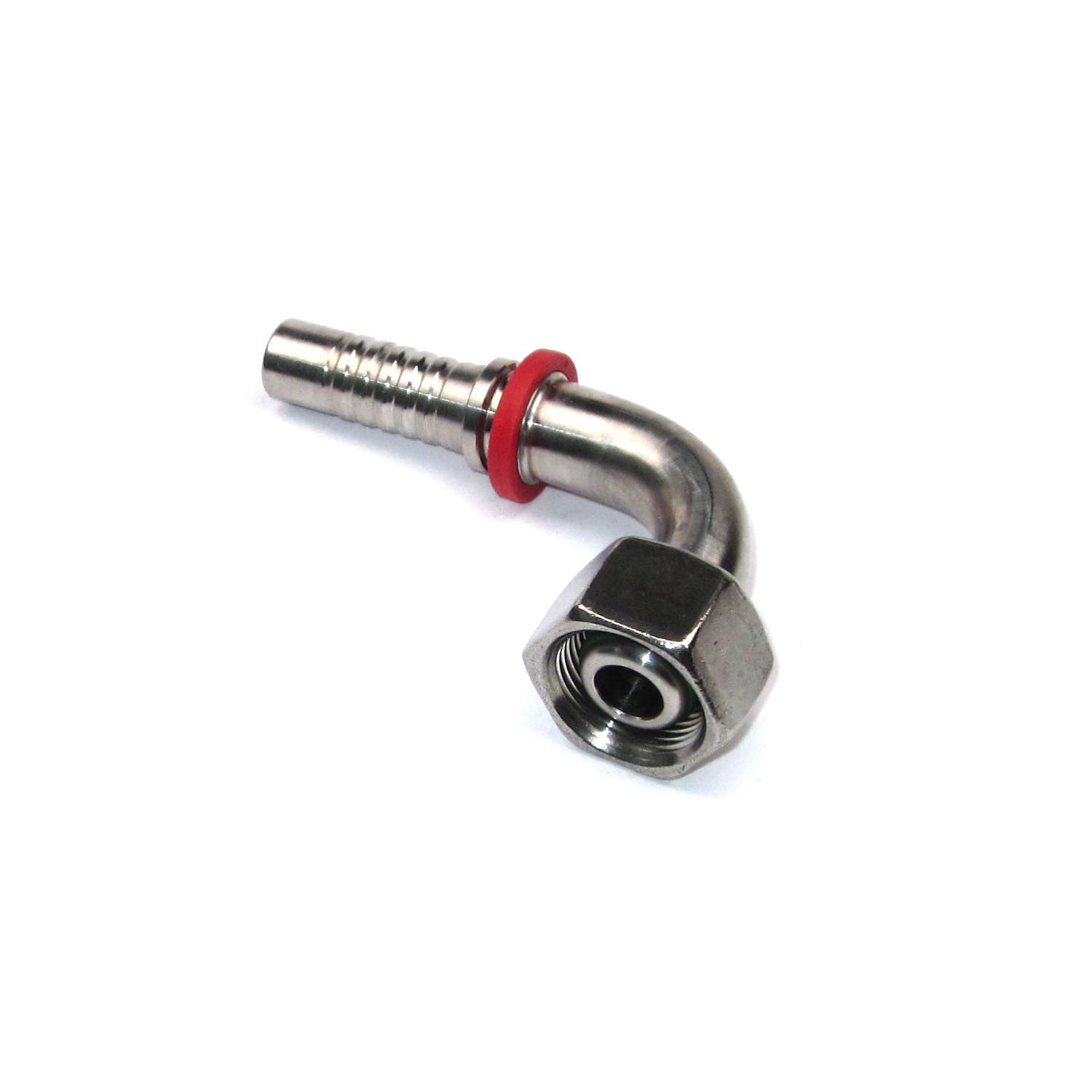 10995-12-03RVS | Crimp Fitting - Metric Swivel 90° Elbow with O-Ring 24 ...
