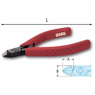 U00210002 | 021/2 | USAG Tools | Compact cutting nippers with semi-flush cutting edge | Geeve ...
