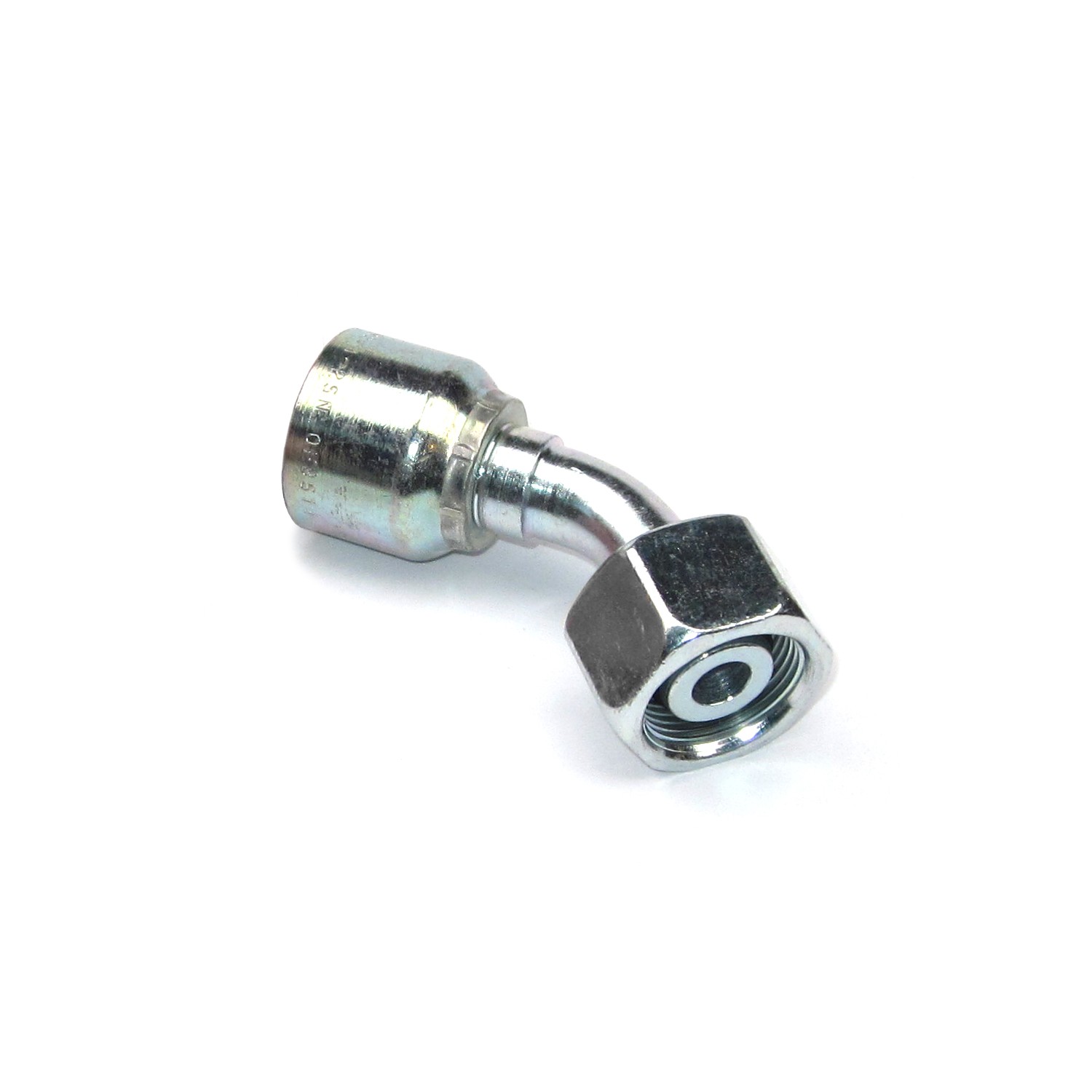 48896-42-16 | 10C48-30-16 | Crimp Fitting - Metric Swivel 45° Elbow ...